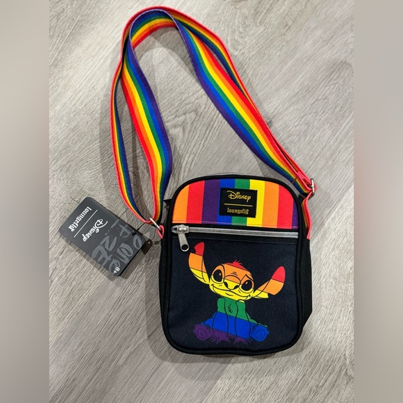 Loungefly | Bags | Rare Disney Stitch Pride Month Loungefly Rainbow ...